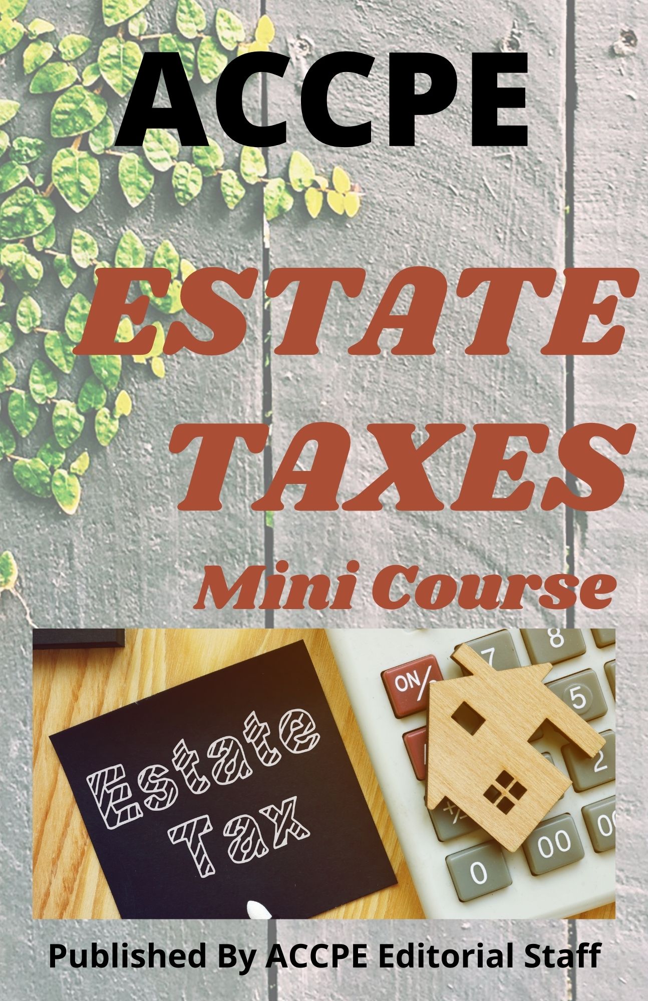 Estate Taxes 2026 CPE Course Online | ACCPE