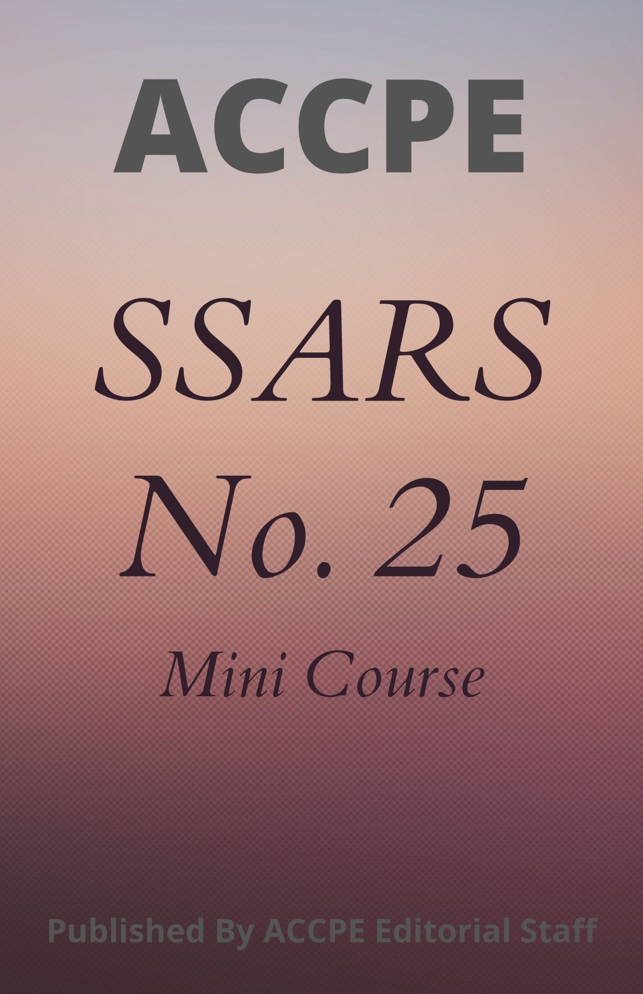 SSARS No. 25 2026 CPE Course Online | ACCPE